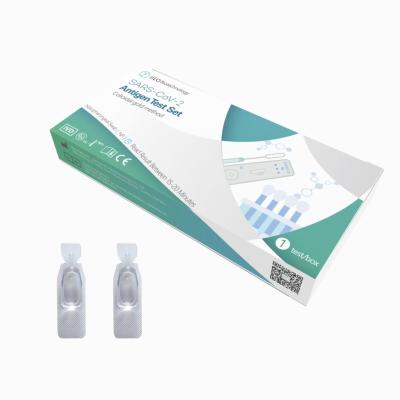 Cina Risultato rapido 15 - 20 Min Kit test tampone antigene Tampone rinofaringeo SARS-CoV-2 1 pezzo in vendita