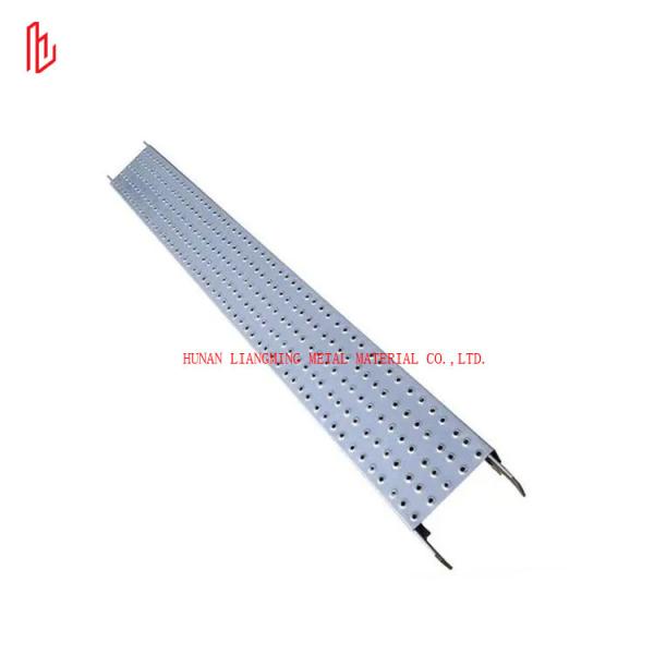 Quality 250*50mm Pre Galvanized Metal Plank Scaffolding Catwalk With Hook for sale