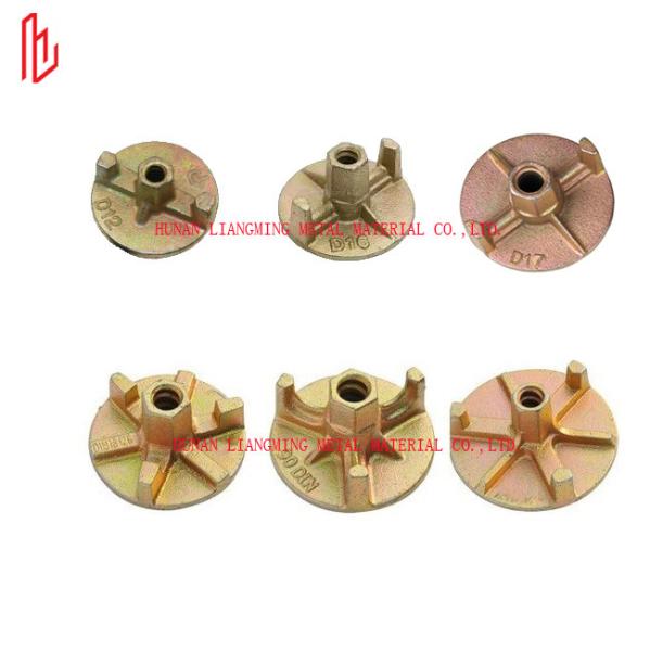 Quality Formwork Tie Rod Wing Nut Ductile Iron Casting Diameter 12mm 15mm 20mm for sale