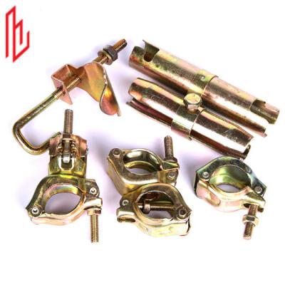 China Electro Galvanized Scaffolding Double Couplers Pressed JIS Standard 0.6kg for sale