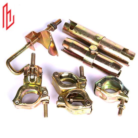 Quality Electro Galvanized Scaffolding Double Couplers Pressed JIS Standard 0.6kg for sale