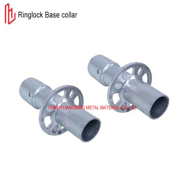 Quality Scaffold Ringlock Base Collar 58mm 70mm OD Hot Dip Galvanized For Construction for sale