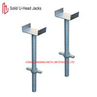 China Scaffolding Adjustable Screw Jack Q235B Solid U Head Base Jack 30mm 400mm for sale