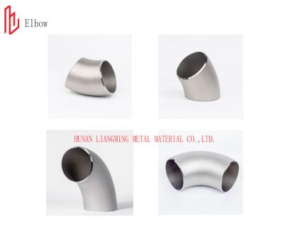 Cina Acciaio al carbonio Acciaio inossidabile Fittings di tubi senza cuciture 45 / 90 / 180 gradi gomiti in vendita