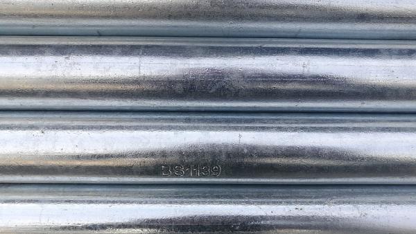 Quality Q235 / Q345 Steel Scaffolding Galvanized Pipe 48.3mm Diameter 3.20mm Thickness for sale