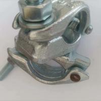 China British Drop Forged Swivel Coupler 48.3mm BS1139 EN74 Q235 Hot Dipped Galvanized for sale