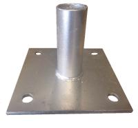 China Galvanized Steel Base Plate 150x150mm for Shoring and Forming High Load Applications for sale