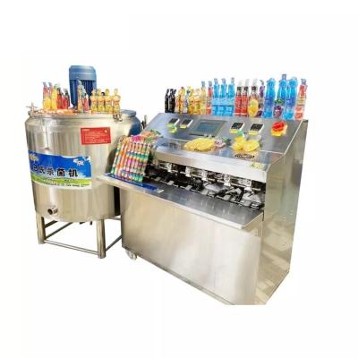 China 8 Nozzles Pouch Juice Multi Packing Machine Filling Sealing 220V 50HZ for sale
