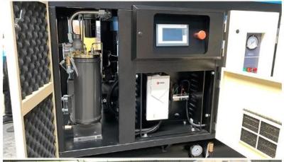 Cina Tipo di connessione diretta Compressore d'aria rotativo portatile a vite Quattro in uno 10Hp 7.5kw in vendita