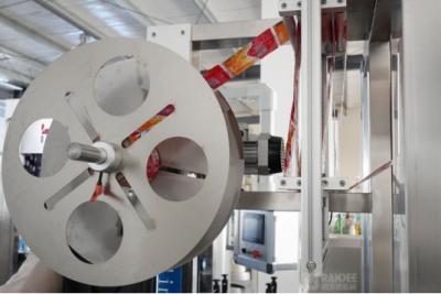 China Automatic Horizontal Wrap Around Shrink Sleeve Label Seaming Machine for Plastic Bottle for sale