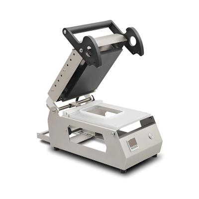 China Small Portable Plastic Material Container Sealer Heat Meal Food Tray Sealer Machine For Food Tray Packing Manual Tray Sealing Machine Compact Design for Food Packaging for sale