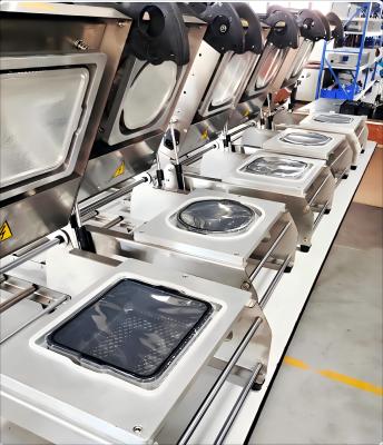 China Manual Package Machine Mini Sealer Plastic Material Tray Sealing Machine  Desktop Circle-cut Fast Food Tray Sealing Machine for sale