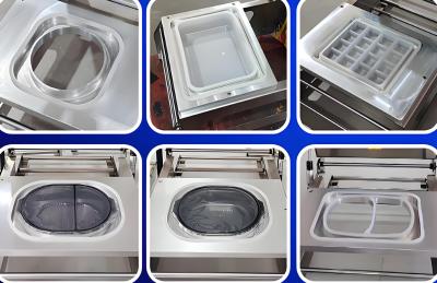 China Manual Package Machine Mini Sealer Plastic Material Tray Sealing Machine  Desktop Circle-cut Fast Food Tray Sealing Machine for sale