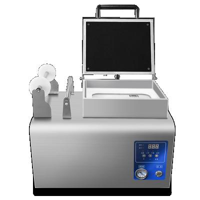 China Plastic Tray Vacuum Skin Sealing Machine Hand Press Skin Sealing Machine DQ230VST  Fast Food Box/Tray Sealing Machine for sale