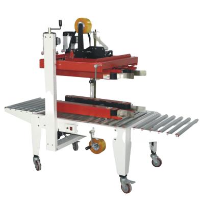 China Semi-automatic Carton Packaging Machine Carton Tape Machine Straight-Type Automatic Carton Sealing Machine FX001 Manual Fluting for sale