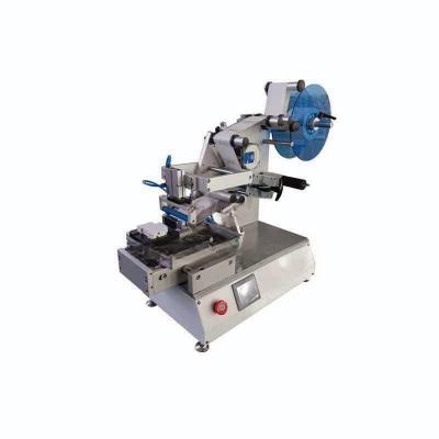 China Semi-automatic Flat-labeling Machine CH-615 for Plastic Boxes and Conical Bottles and Capable of Applying Anti-counterfeiting Labels for sale