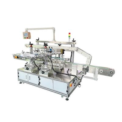 China Manufacturer Customized CH-902F Fully Automatic Four Head Double Side Metal Toolbox Adhesive Sticker Front and Back Labeling Machine for sale