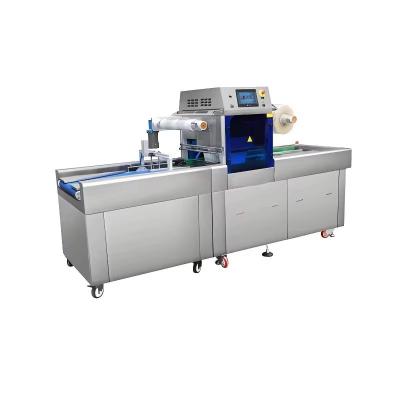 China Full-Automatic Continuous Vacuum Skin Airflow Displacement Chain Plastic All-in-one Machine DQ630AT-VS High Quality Tray Sealer Machine for sale