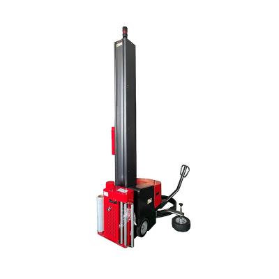 China Electric PLC-controlled  Auto-induction Self-propelled Intelligent Mobile Stretch Film Pallet Wrapping Machine for Food Beverage for sale
