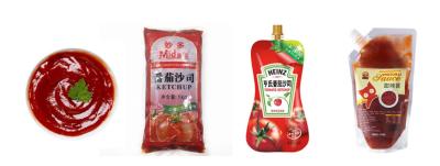 中国 2.3kw多パッキング機械160mmソース トマトの洗浄力がある袋 販売のため