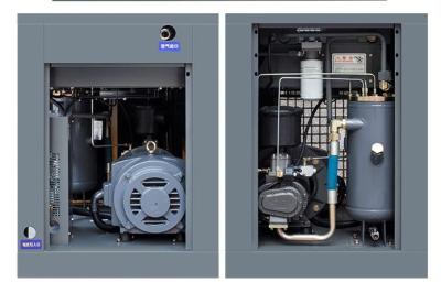 Cina Blue 11kw Screw Compressor 14L 3 Phase Air Cooling Driect Driven in vendita