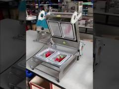 304 Stainless Steel Sealer Packing Machine FR370E Packaging Machine Food Manual Package Plastic Material Tray Sealing Machine