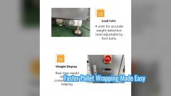 Automatic Pallet Wrapping Machine PLC Controlled Solution
