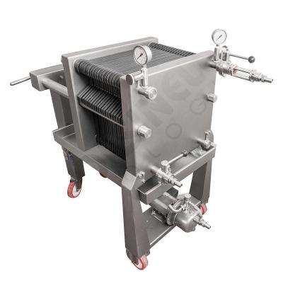 China Multi layer filter press food grade stainless steel 304/316L plate and frame multilayer filter for wine/cooking oil/etc for sale