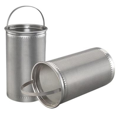 China Replacement stainless steel basket strainer for #4 bags filter housing for sale