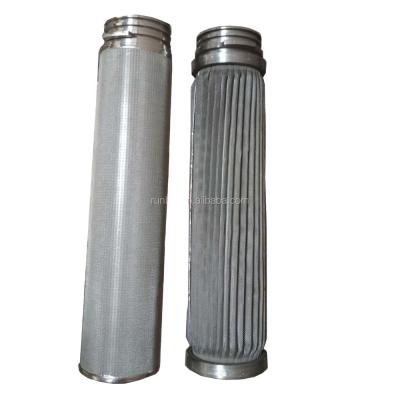 China Factory price stainless steel 304 cylindrical filter element sintered mesh filter cartridge for sale