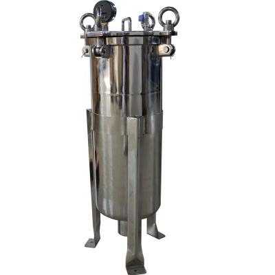 China Video Outgoing-Inspection Provided Stainless Steel Bag Water Filter Cartridge Housing for sale