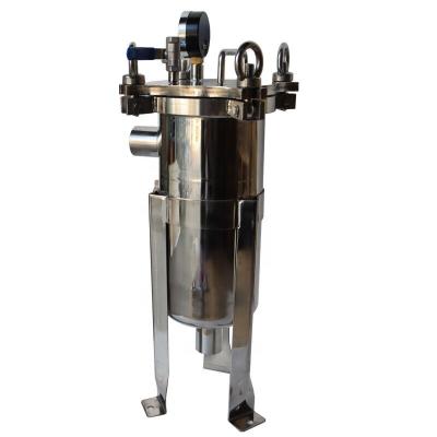 China Stainless Steel Bag Filter Housing for Well Water Filtration Machine High Pressure for sale