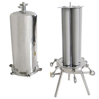 China Industrial Stainless Steel Multi-Cartridge Pressure Filter Housing with 25kg Capacity for sale
