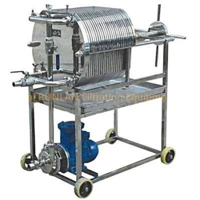 China Laboratory movable stainless steel plate press filter for juice/wine/beverage industry for sale