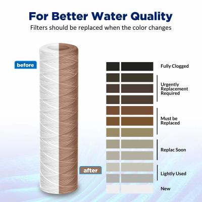 China String Wound Filter Cartridge 1 - 10um for sale