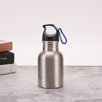 Cina 350ml 500ml 600ml Oem Odm Bottiglia d'acqua in acciaio inossidabile a parete singola BPA Libero Acciaio inossidabile Bottiglia d'acqua di viaggio leggera Design minimalista in vendita