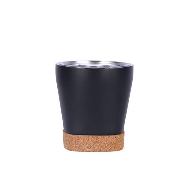 Quality Table Protect 8 Oz Insulated Tumbler Double Wall Stainless Steel Tumbler Cork Bottom Coffee Mug Custom With Filp Lid Convenient And Easy To Clean for sale