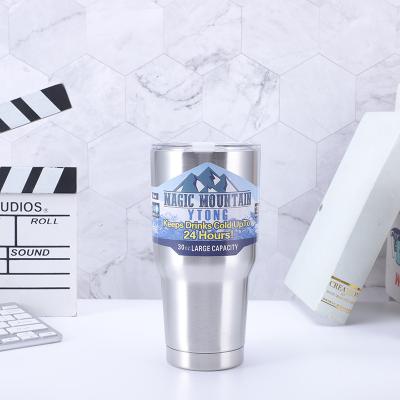 China 30oz Portable Stainless Steel Thermos Tumbler Keep Drink Cold Hot Vacuum Flasks Mugs Coffee Bottle Water Bottle With Straw for sale