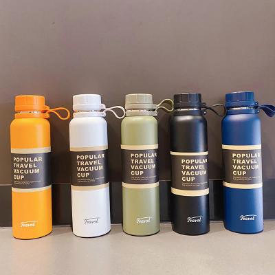 China Flask Vacuum Outdoor Kids Exclusive Custom Logo Large Capacity Portable Stainless Steel Bottle Sports Water Bottle for sale