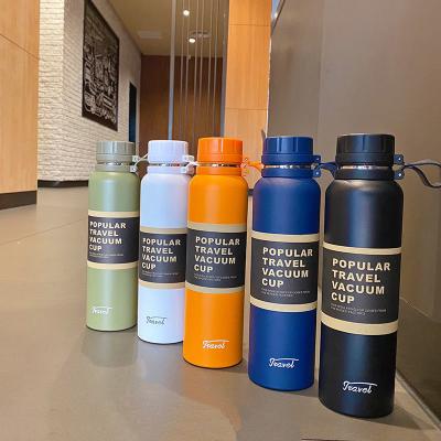 China Stainless Steel Double Wall Tumblers Thermos Vacuum Drink Cup Warmer Mug Camping Water Tea Coffee Bottle With Lid for sale