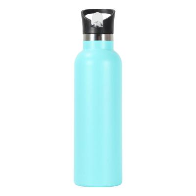 Cina Acqua sportiva portatile 600ml doppio strato isolato tazza in acciaio inossidabile nero per attività fisiche all' aperto in vendita