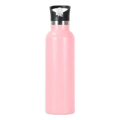Cina Acqua sportiva portatile 600ml doppio strato isolato tazza in acciaio inossidabile nero per attività fisiche all' aperto in vendita
