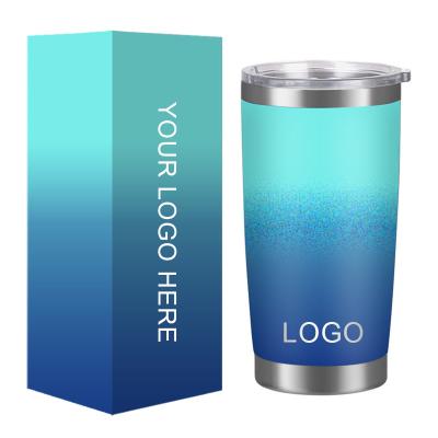China 20 Oz Stainless Steel Double Wall Vacuum Vasos Travel Cup Tumbler Thermal Coffee Mug Cup With Lid for sale