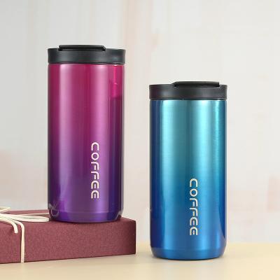 China Taça de café de parede dupla de aço inoxidável com isolamento térmico de viagem Taça de café de vácuo, reutilizável, de parede dupla, bebidas quentes e frias Taça de viagem, à prova de derrames, uso em casa, escritório e ao ar livre for sale