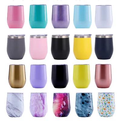 中国 12オンス 蓋とストローのステンレスステールステンレスワインタンブラーとワインタンブラー 販売のため