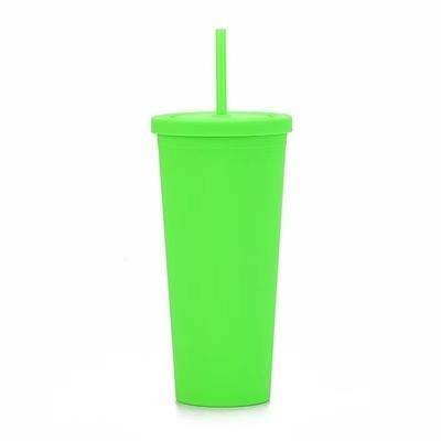 China Mehrzweck-Kustom-Logo Bpa kostenlos 24 Oz Plastik-Tumbler Matte Doppelwand Acryl-Tasse 450/700ml Umweltfreundliche Spülmaschine sicher leicht zu reinigen zu verkaufen