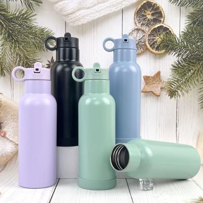China Cross-border Stainless Steel Insulated Cup Double-layer Vacuum American Small-mouthed Flask Portable Outdoor Sports Water Cup for sale