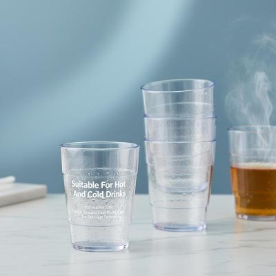 China Suitable For Hot And Cold Drinks Plastic Tumbler Dishwasher Safe Durable Reusable Clear Plastic Cups For Beverage Service for sale