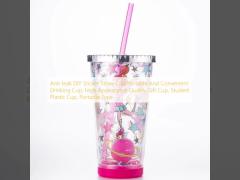 Amazon U-shaped 12oz Ποτήρι Κρασιού Θήκη Αυγού Διπλής Στρώσης Φορητό Πλαστικό Ποτήρι Ποτό Νερού για Εξωτερικούς Χώρους