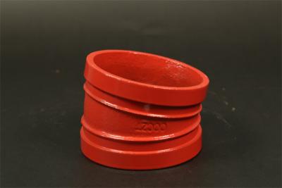 Cina 11.25° Collegamento di tubi a scanalatura Fittings in ferro duttile lucido in vendita